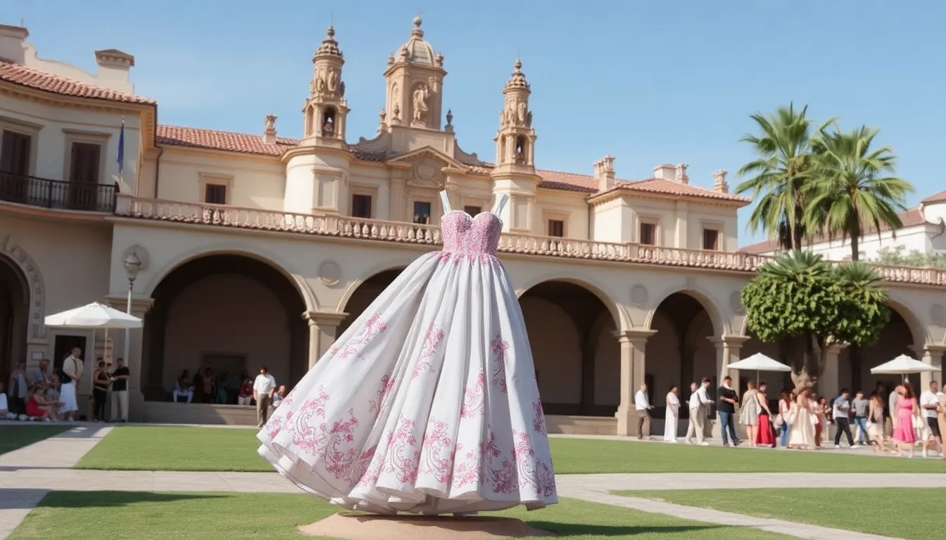 José Perea crea un vestido en directo inspirado en Sevilla para el ...
